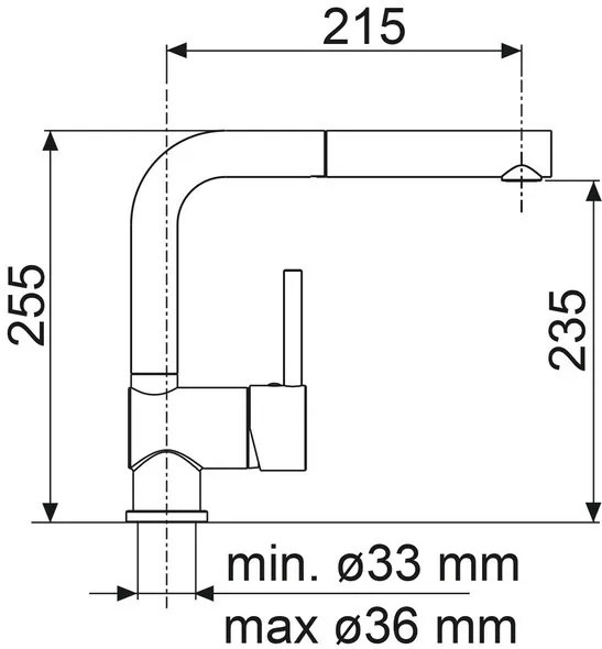 Kuchyňská dřezová baterie Sinks Mix 3 P, šedá titanium