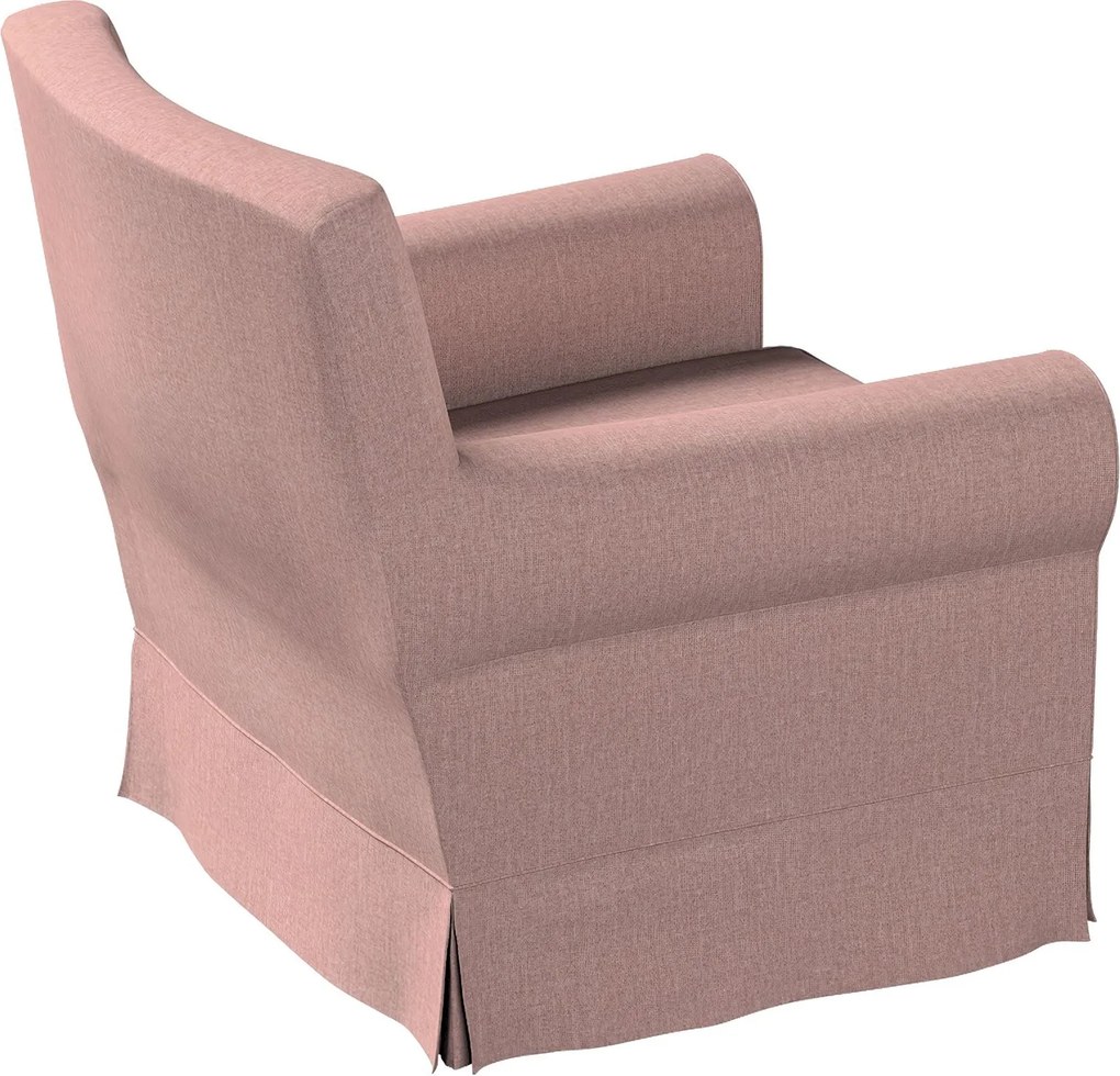 Potah na křeslo IKEA Ektorp Jennylund barva růžová látka pletený vzor