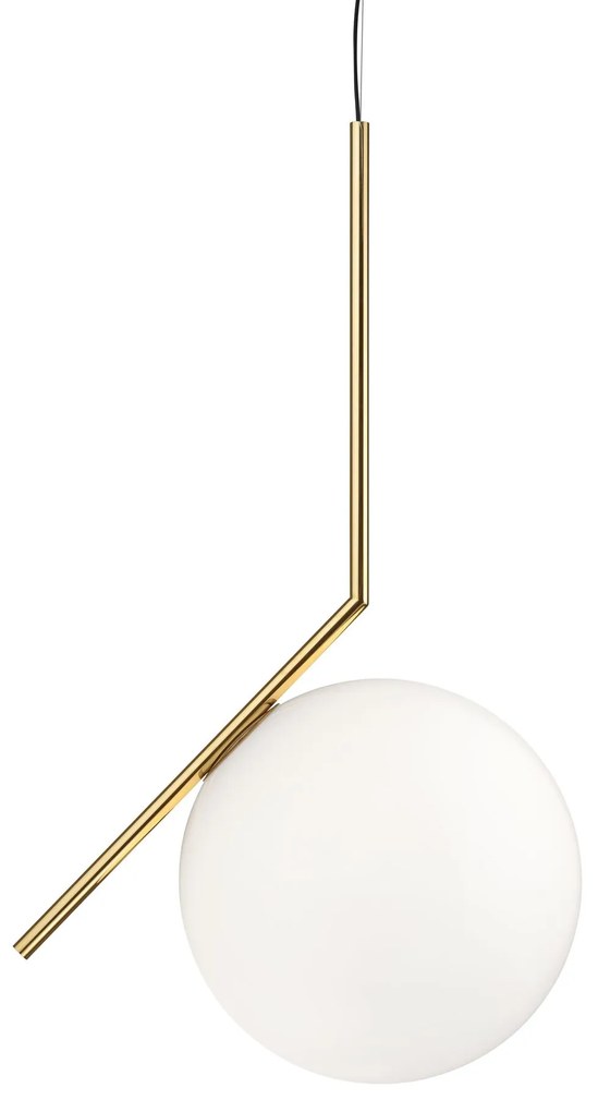 Flos IC Lights S3 10 Anniversary, designové závěsné svítidlo, 1x205W E27, 24K zlato, Ø 45cm