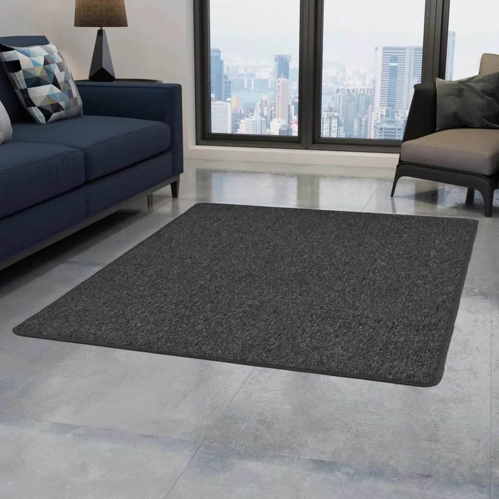 132735 vidaXL Všívaný koberec 80 x 150 cm antracitový
