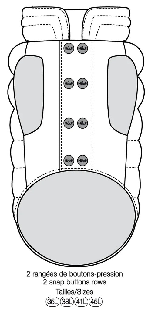 MILK&PEPPER Kabát pro buldočky Katja Irisé Velikost: 38L