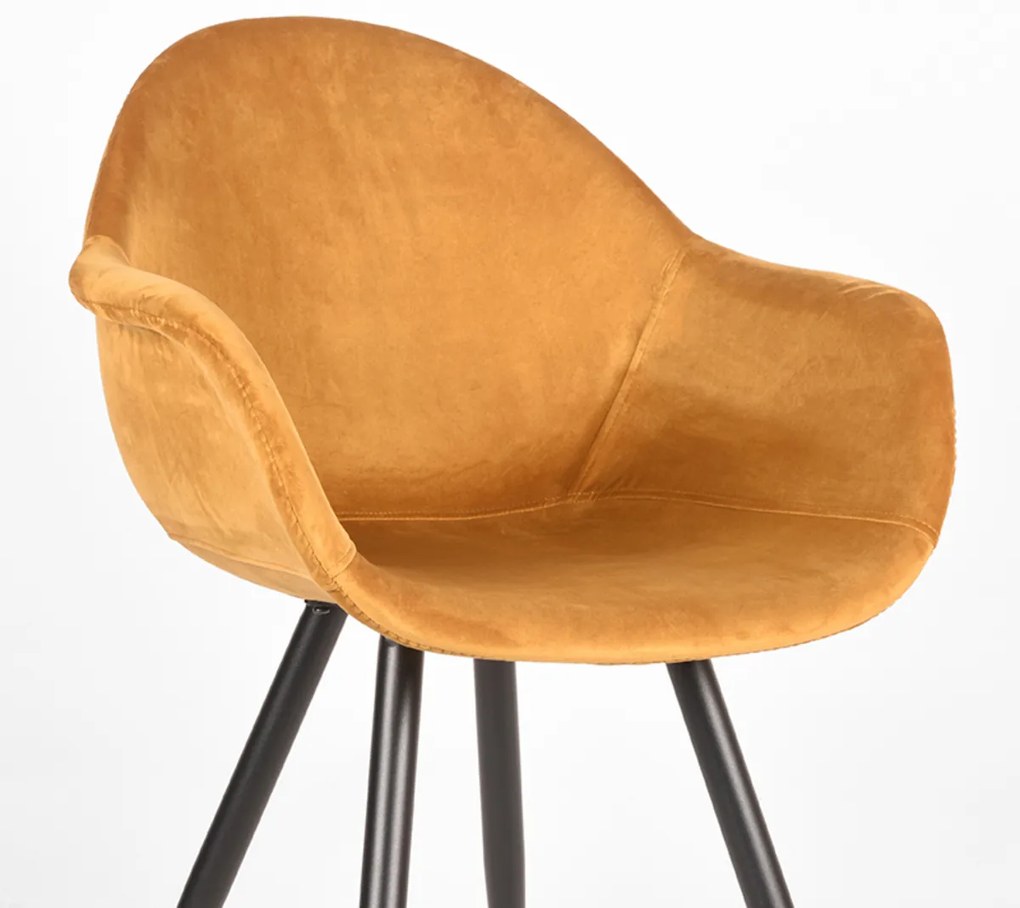 LABEL51 Jídelní židle FORLI žlutá FF-45.042