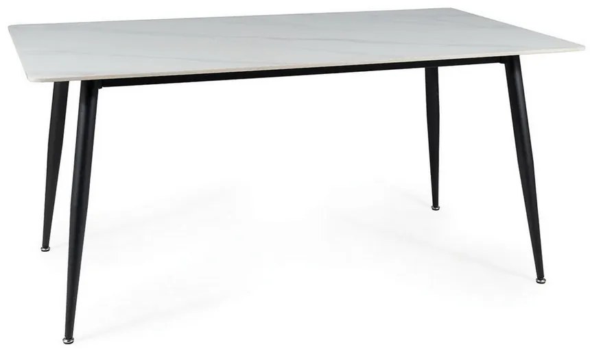 Jídelní stůl Rion 160 x 90 cm, mramor / černá