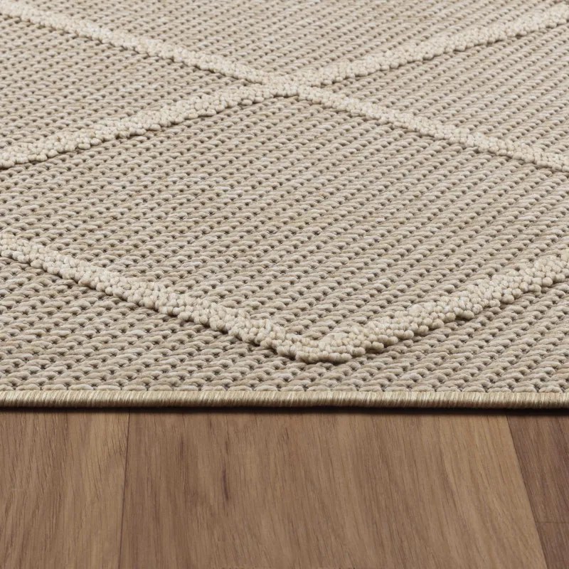 Ayyildiz, Kusový koberec Patara 4955 Beige – na ven i na doma, 200x290, béžová, chodba / předsíň