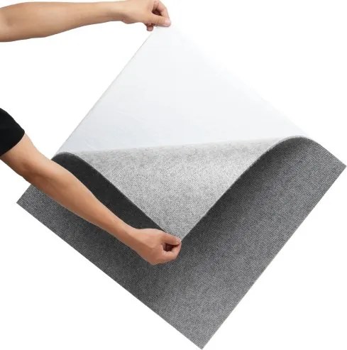 Kobercové dlaždice odlupujte a přilepte, čtvercové samolepicí 61 × 61 cm