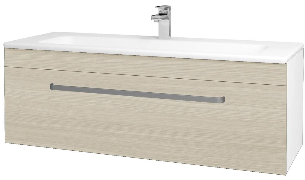 Dřevojas Koupelnová skříň ASTON SZZ 120 Varianta: N01 Bílá lesk / Úchytka T03 / D17 Colorado