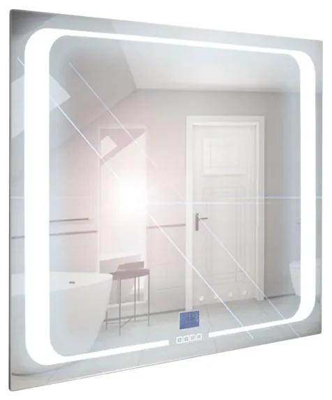 Zrcadlo závěsné s pískovaným motivem a LED osvětlením Nika LED 4/60 | A-Interiéry