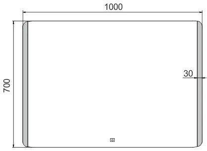 Nimco LED zrcadlo 1000x700 s dotykovým senzorem ZP 17004V