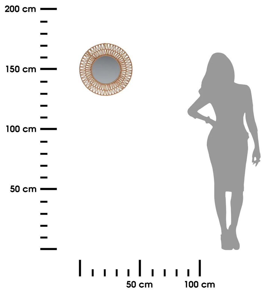 Zrcadlo Grass, hnědé