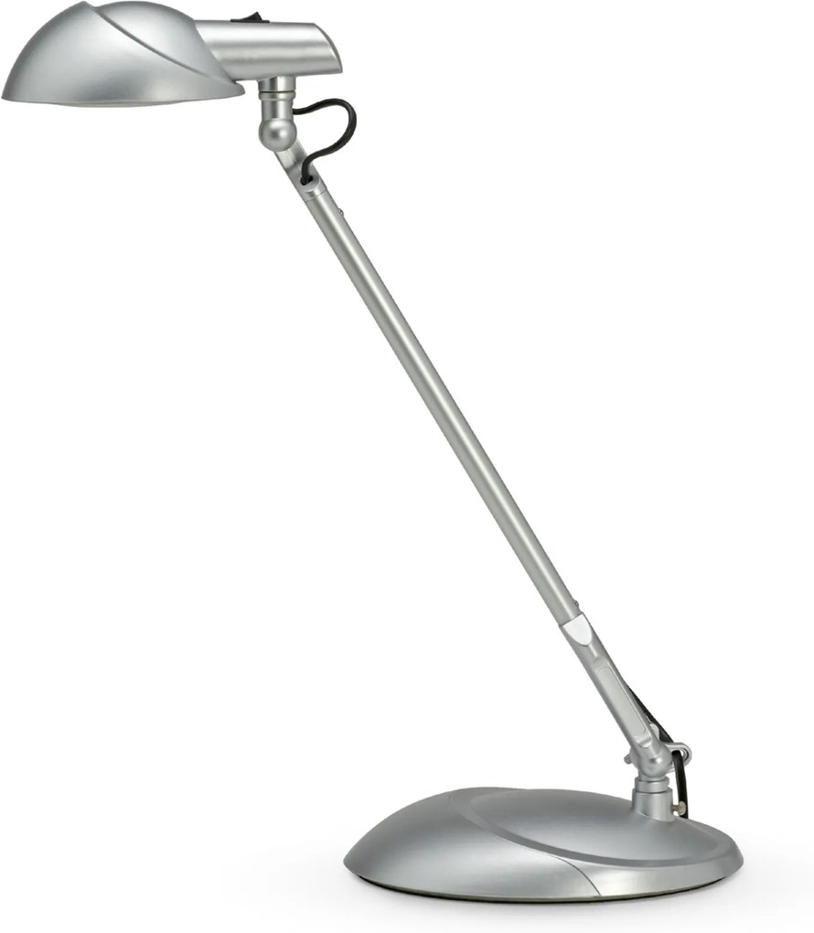 LED stolní lampa STORM, stříbrná
