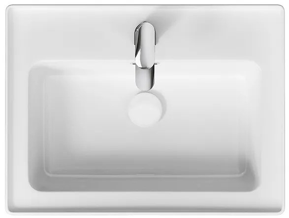 Cersanit Crea, závěsná skříňka s umyvadlem 60cm, set B114, dub, S801-288
