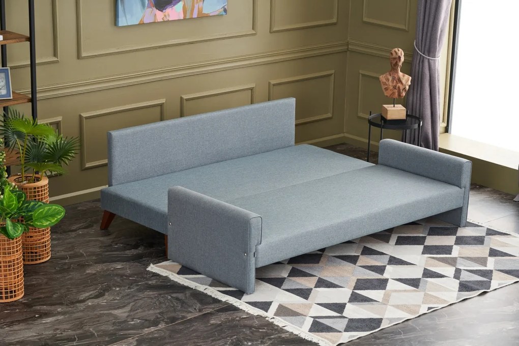 Hanah Home Rozkládací pohovka BELLA modrá 208 cm 825BLC1688