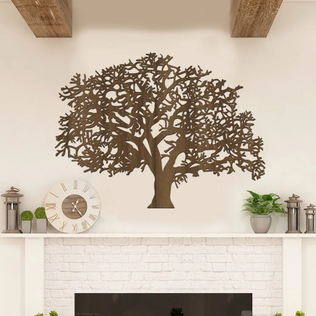 dřevo života Strom života na zeď XXL Zvolte rozměr (cm): 95x71, Zvolte barvu dekoru: Horský dub