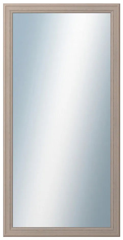DANTIK - Zarámované zrcadlo - rozměr s rámem cca 60x120 cm z lišty STEP hnědá (3020)