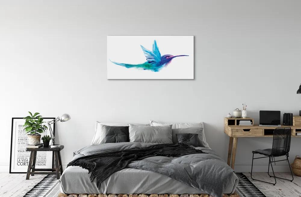 Obrazy na plátně malované papoušek 125x50 cm