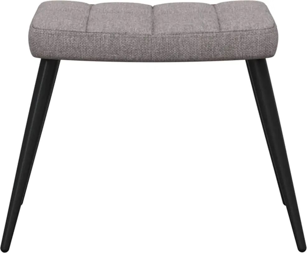 Relaxační židle se stoličkou taupe textil 327961
