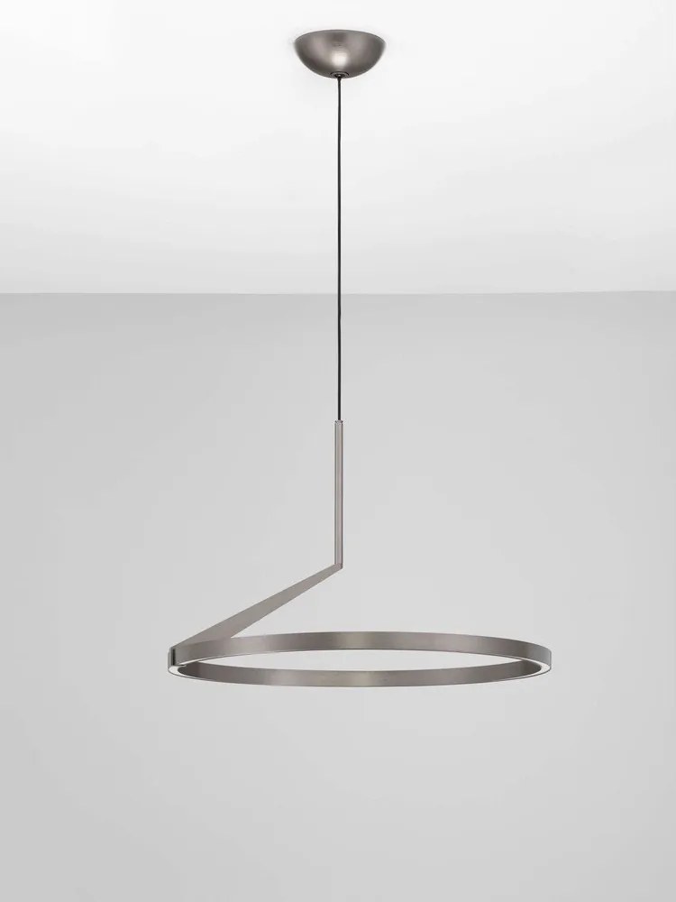 Hliníkové LED stmívatelné závěsné svítidlo ve stříbrné barvě ø 60 cm Tilia – Nova Luce