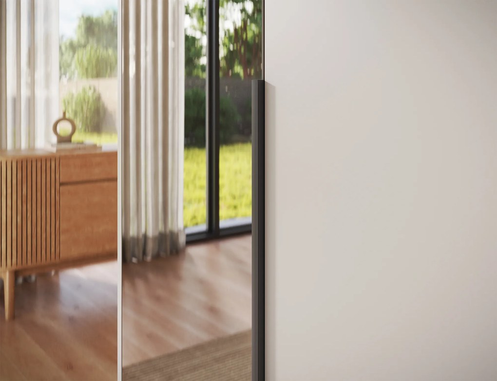 ADRK Furniture Alera II s nástavcem Skříň s otočnými dveřmi ADRK-W-ALER-100-KB