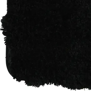 MSV MICROFIBER černá / Koupelnová předložka / 50 x 70 cm / polyester /