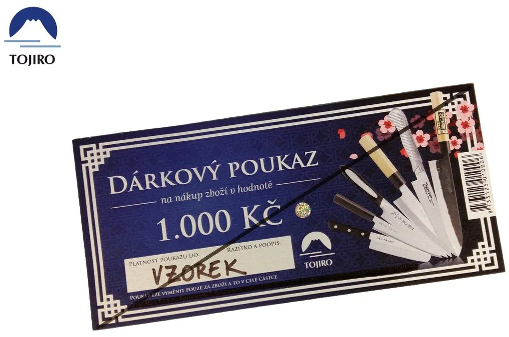 DÁRKOVÝ POUKAZ V HODNOTĚ 1 000 KČ (P-1000)