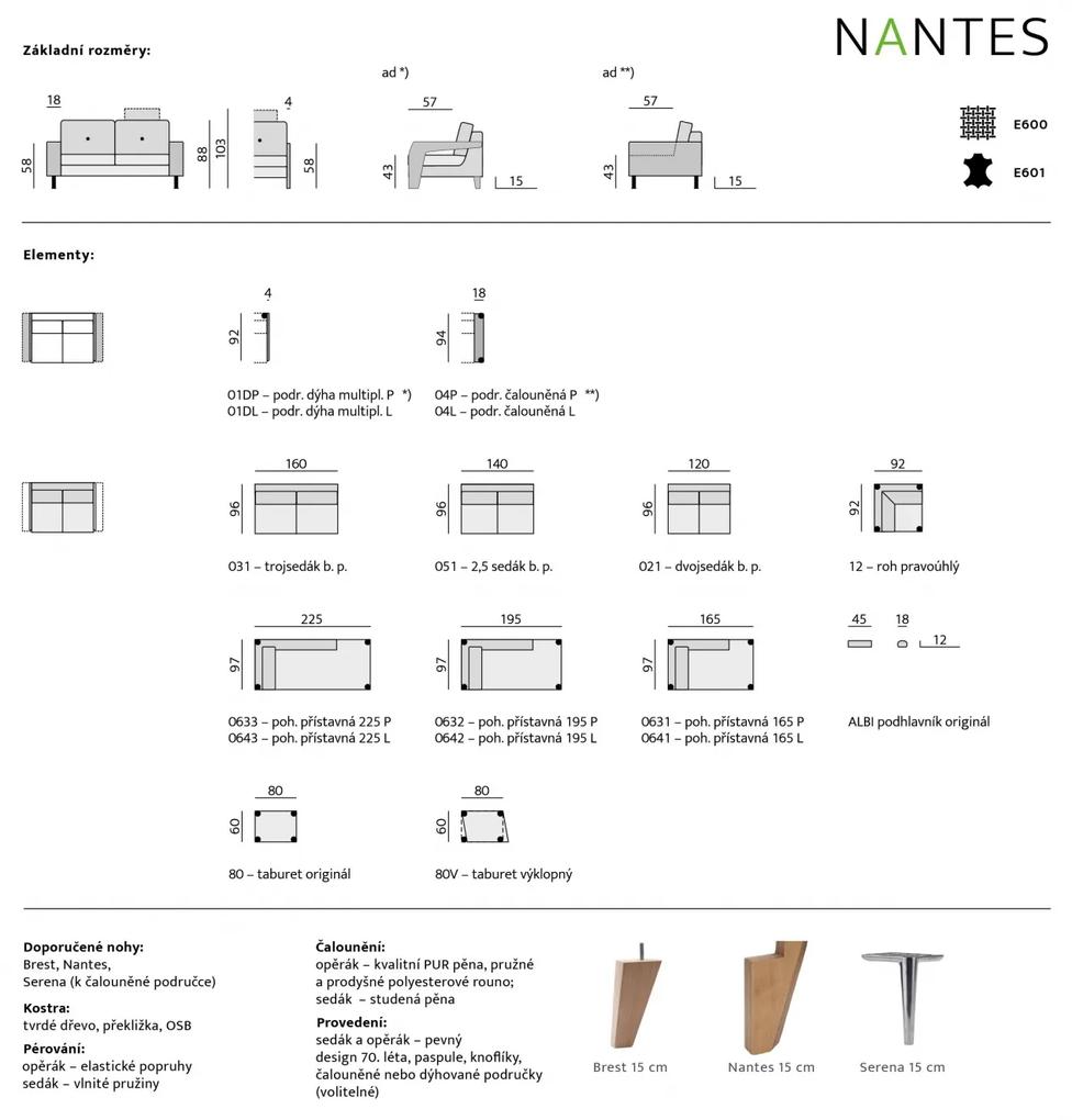 Sedací souprava NANTES český výrobek