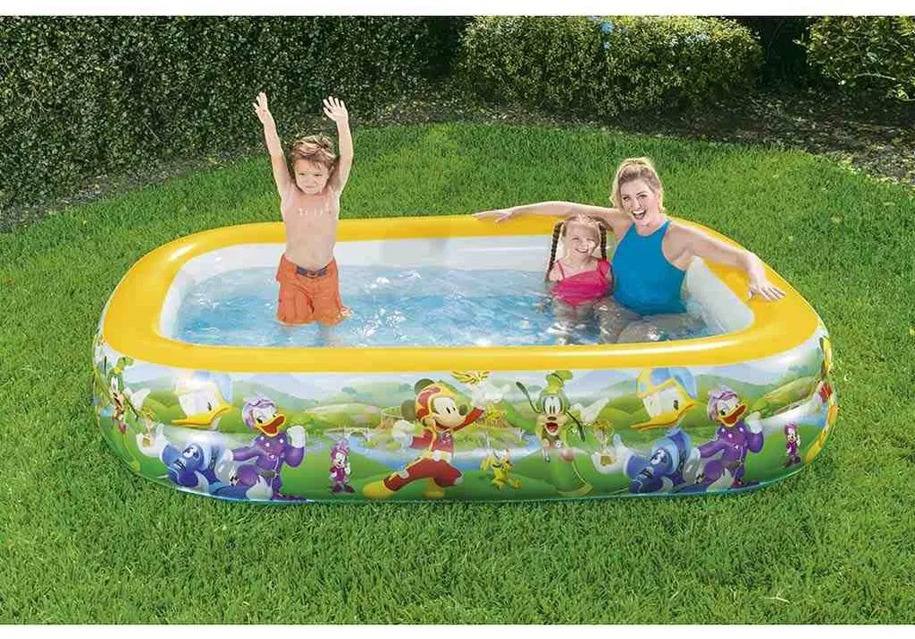 BESTWAY dětský nafukovací bazén Mickey Mouse Roadster žlutá