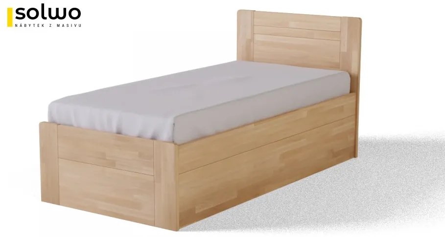 Solwo Design Postel ALEXIA BOX (BUK, DUB) Materiál: Dub Cink, Barevne provedení: Olej odstín 102/202, Specifikace: 180x200