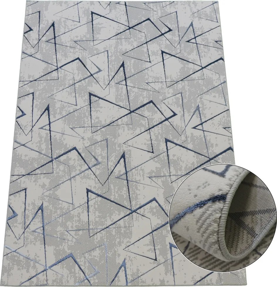 BE Koberec Esprit 3608 NAVY - tmavě modrý obdélníkový Rozměr: 60x100 cm