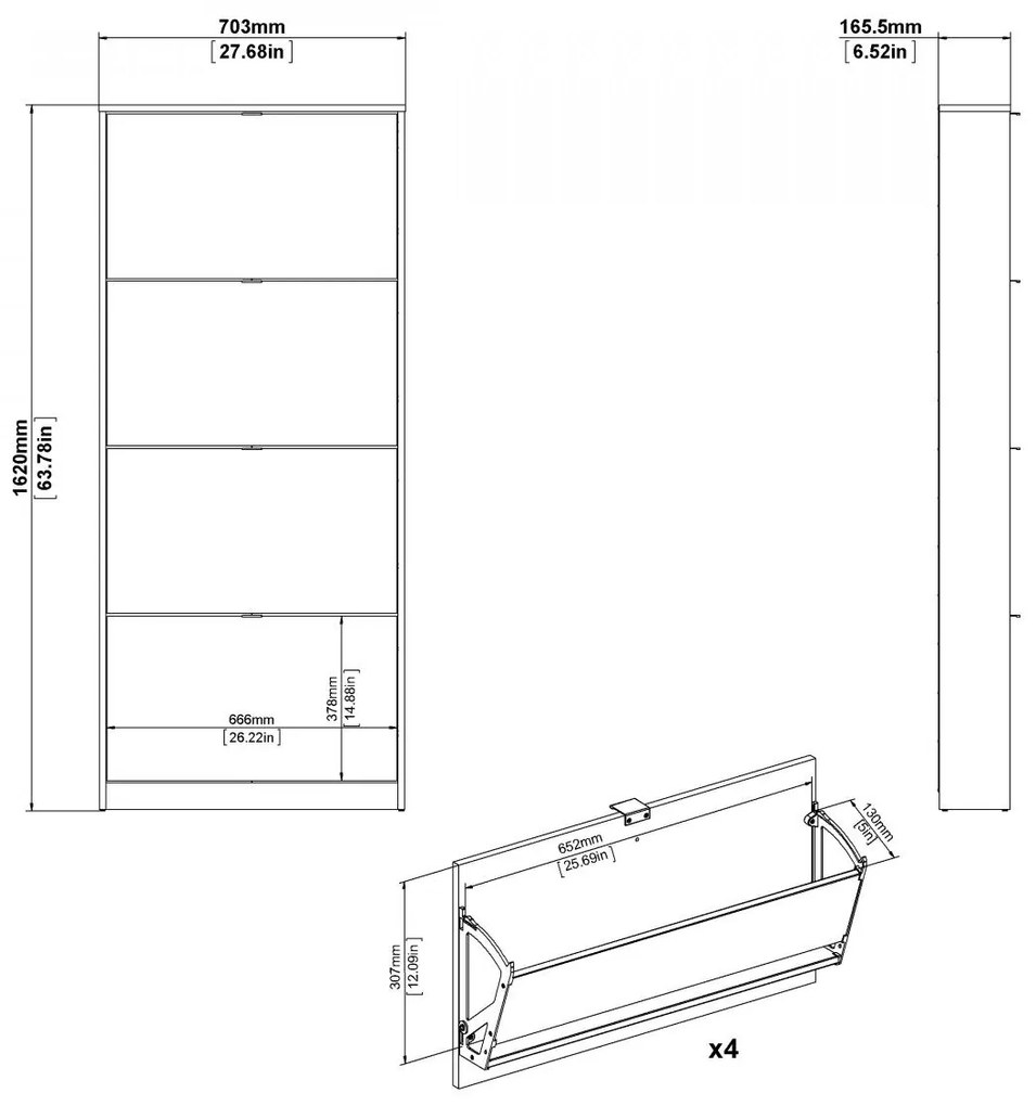 FALCO Botník Flap 003 4KL Odstín: Bílá