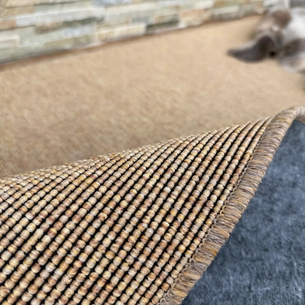Vopi, Běhoun na míru Nature NEW přírodní, šíře 70 cm, oranžová, kuchyně