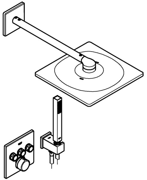 GROHE 34712000 - Sprchový set SMARTCONTROL 310 × 310 mm lesklý chrom