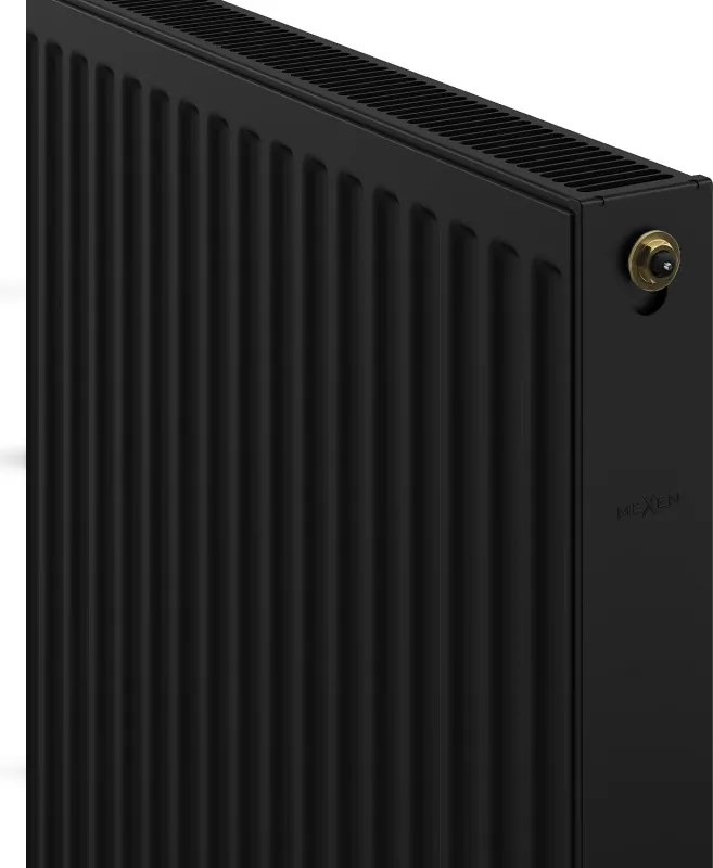 Mexen CV21, panelový radiátor 900 x 2000 mm, spodní připojení, 3552 W, černá, W621-090-200-70