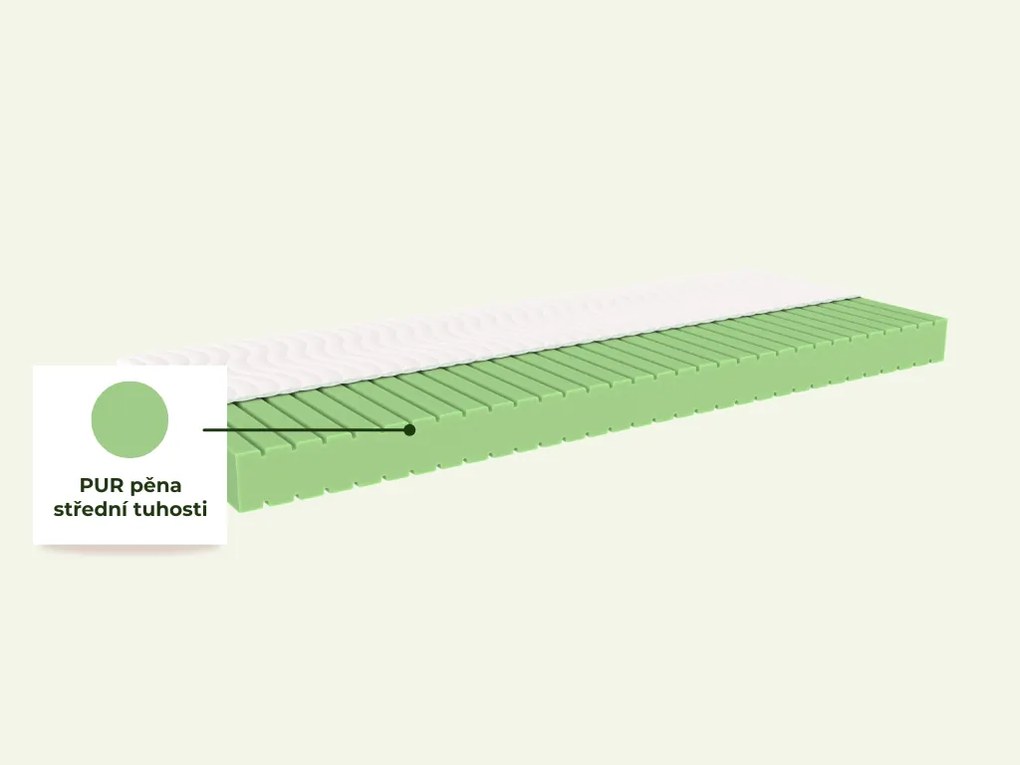 Benlemi Jednolůžko FENCE 4v1 se zábranou 120x200 cm + matrace ADAPTIC Zvolte barvu: Nelakovaná, Zvolte zábranu: S jednou zábranou vpravo