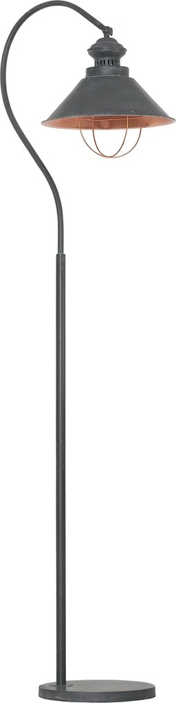Nowodvorski 5056 LOFT taupe - Stojací retro lampa v šedo měděné barvě, 1 x E27, 179cm