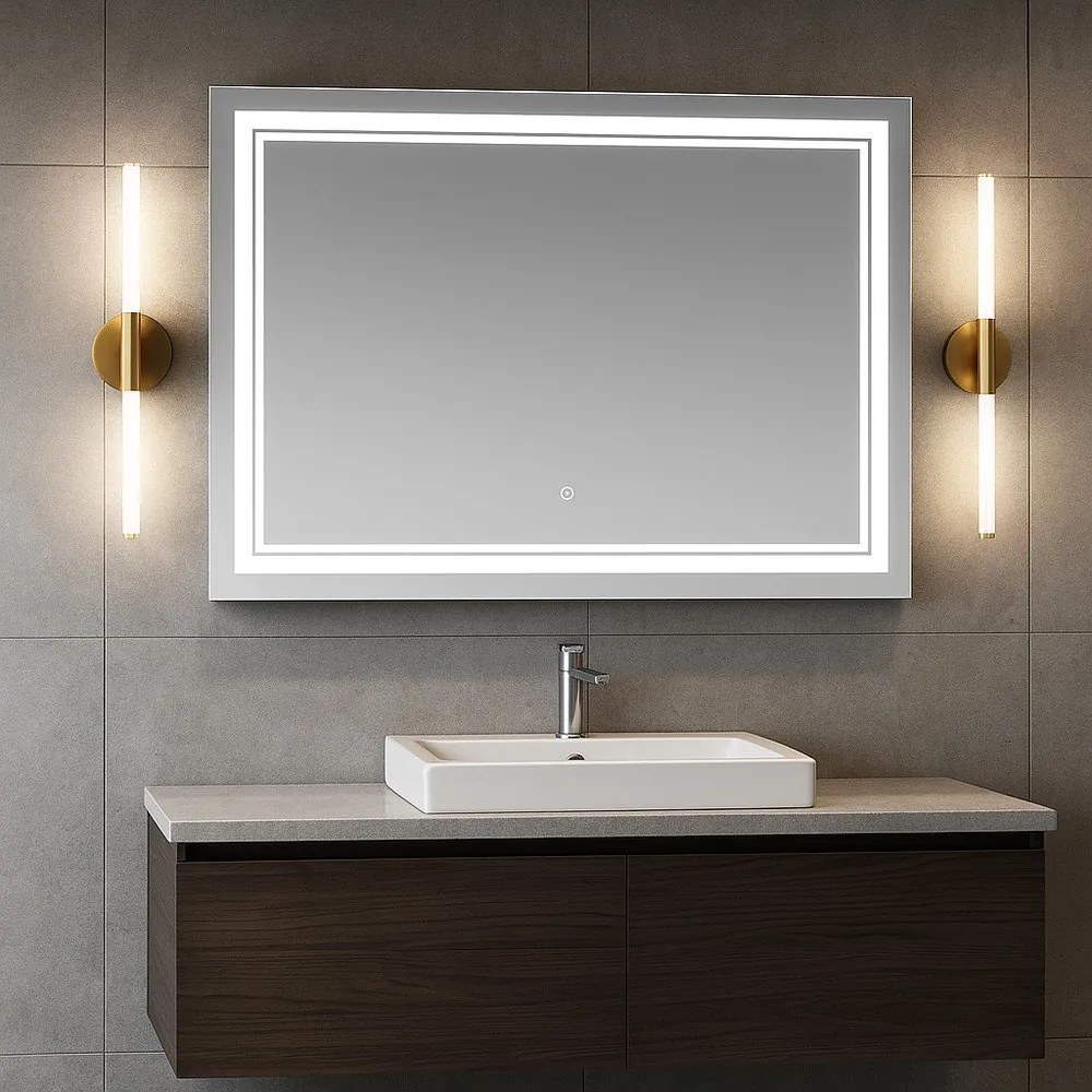 Nástěnné zrcadlo s osvětlením 90x70 cm Zenith – Bonami Essentials
