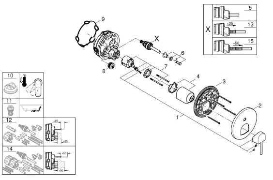 GROHE 24060003 - Baterie PLUS lesklý chrom