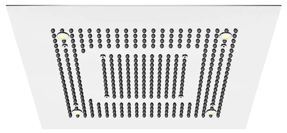 Steinberg 390 - Hlavová sprcha, 60x60 cm, 2 proudy, LED osvětlení, nerez 390 6622