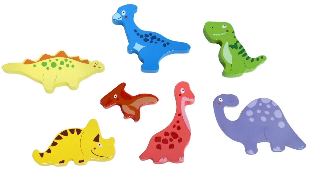 2Kids Toys Dřevěné puzzle Dinosauři propojitelné