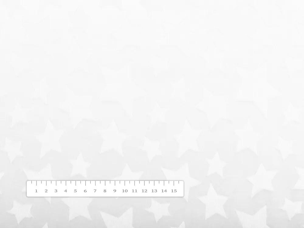 Biante Dětský povlak na polštář Minky hladký MKH-006 Hvězdičky - Sněhově bílý 35 x 45 cm