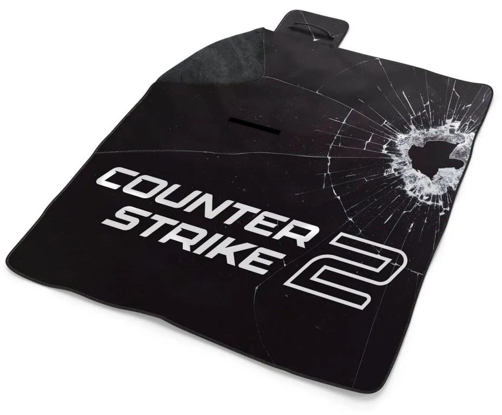 Sablio Plážová deka Counter Strike 2 Průstřel: 200x140 cm