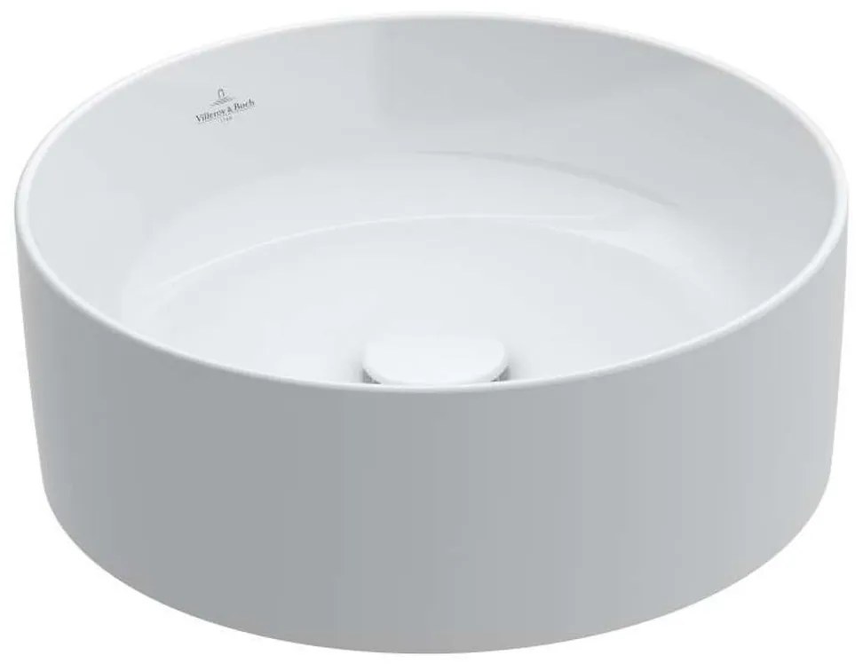 Villeroy & Boch Collaro - Umyvadlo na desku, průměr 40 cm, CeramicPlus, alpská bílá 4A1840R1