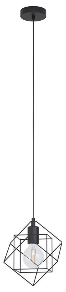 Závěsné osvětlení ve skandinávském stylu STRAITON, 1xE27, 60W, 24cm, černé Eglo STRAITON 43358