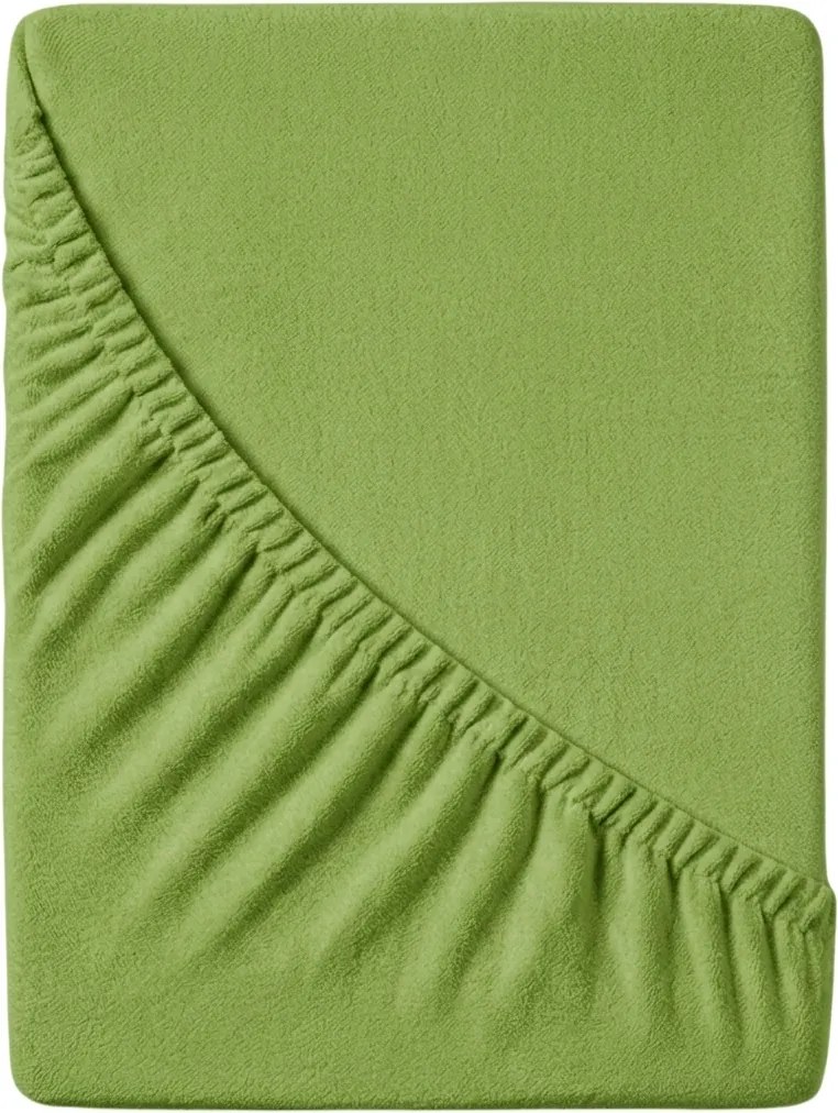 Froté prostěradlo EXCLUSIVE zelené 180 x 200 cm
