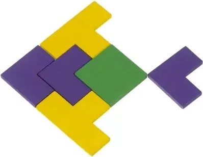 Dřevěné Tetris puzzle