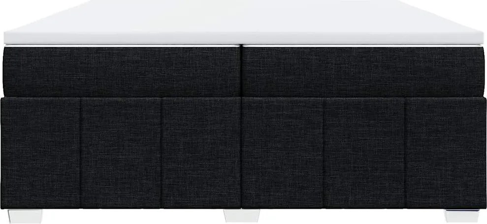 Box spring postel s matrací černá 200x200 cm textil 3285500