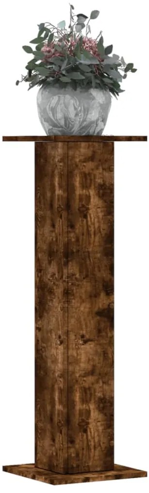 Stojany na rostliny 2 ks kouřový dub 30 x 30 x 95 cm kompozit 3307877
