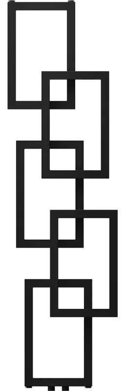 Mexen Grid, dekorativní koupelnový radiátor 1360 x 390 mm, 349 W, černá, W215-1360-390-00-70