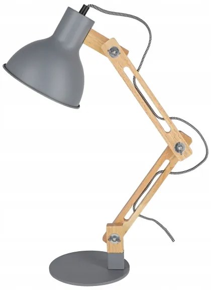 Stolní lampa 1xE27/40W/230V šedá