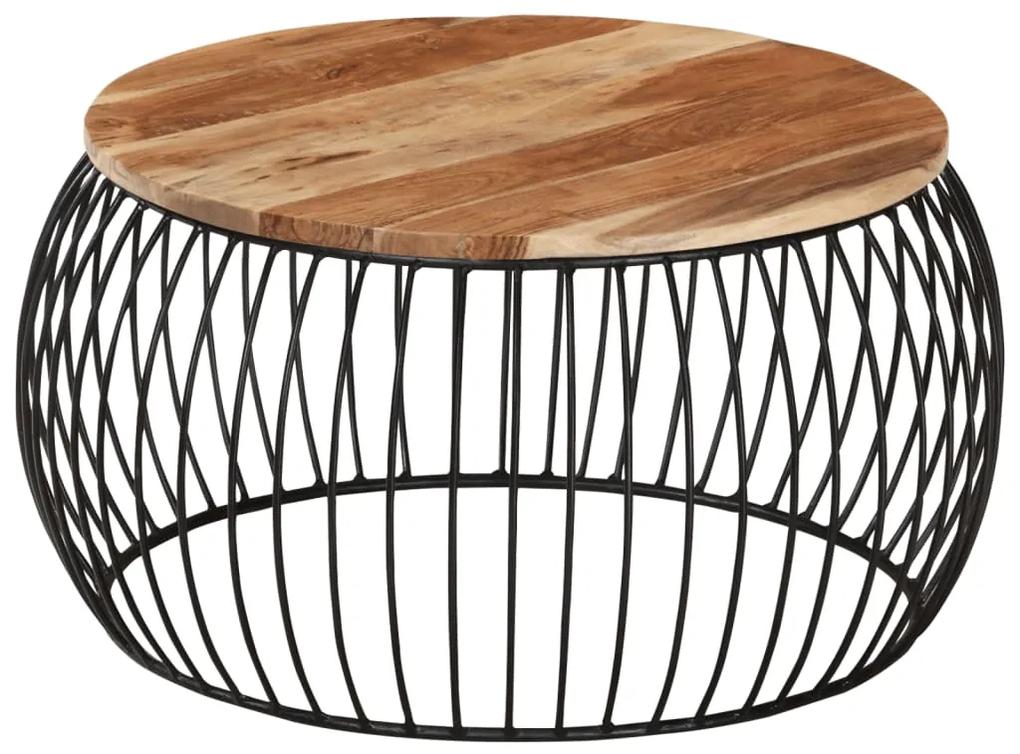 Konferenční stolek Ø 68 cm masivní akáciové dřevo,  338021