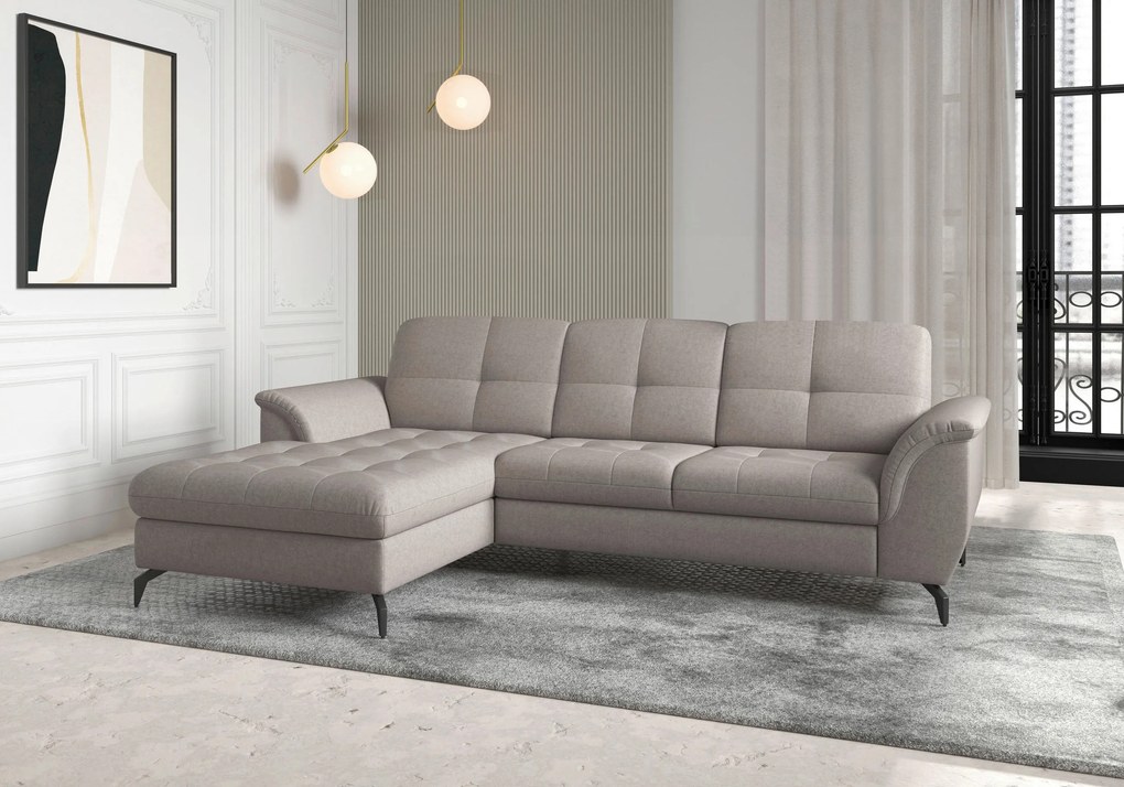 XXXLutz ROHOVÁ SEDAČKA, textil, šedohnědá Sit & More - Sedací soupravy - 000144013336